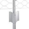 Ebern Designs Silver Galvanised Steel Line Post | Wayfair.co.uk