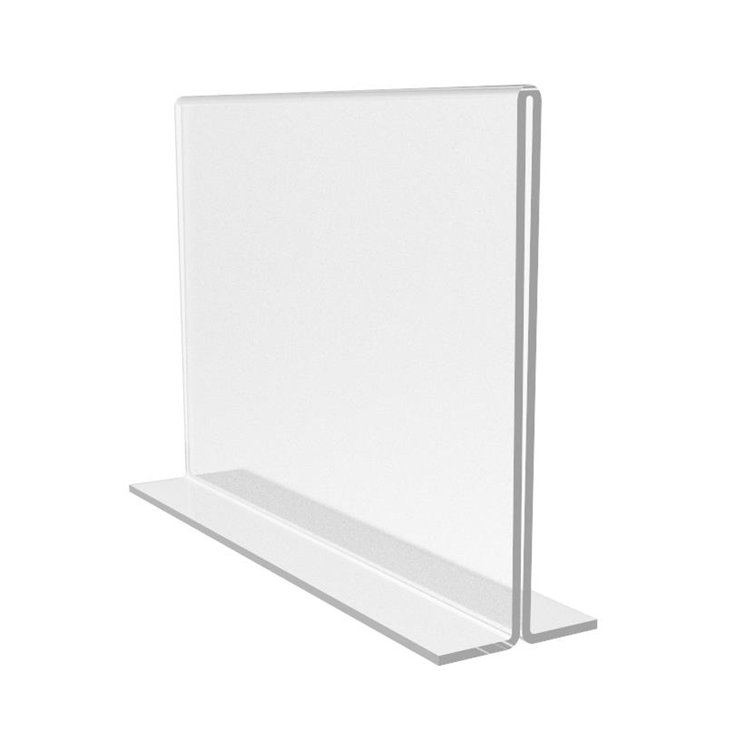 FixtureDisplays 1PK 6 X 4" Clear Acrylic Sign Holder For Tabletops ...