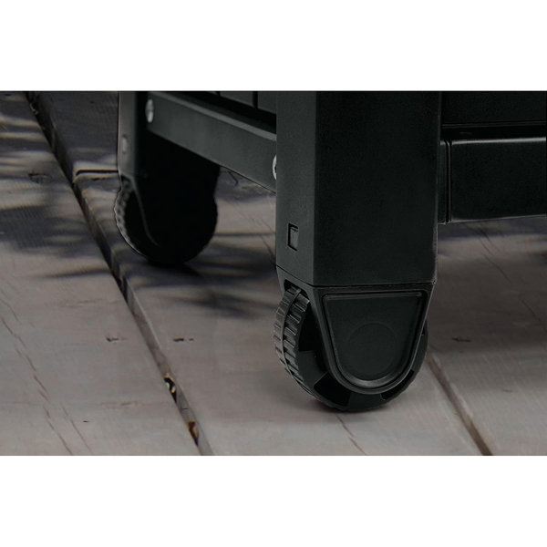 Keter Unity 40 Gal Patio Storage Grilling Bar Cart w/ Stainless Steel ...