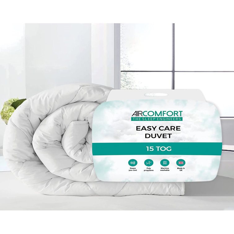 AirComfort 15 Tog Easy Care Hollowfibre Filling Winter Duvet | Wayfair ...