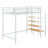 George Oliver Twin Size Metal Loft Bed - Upper Grid Storage Shelf ...