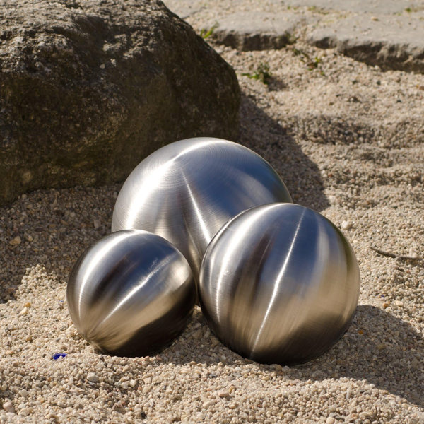 Ivy Bronx Aslhey 3 Piece Gazing Ball Set | Wayfair.co.uk