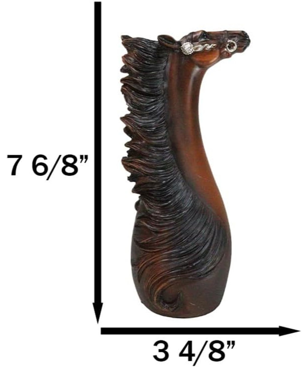 Loon Peak® Rustic Western Country Chestnut Horse Decorative Vase ...