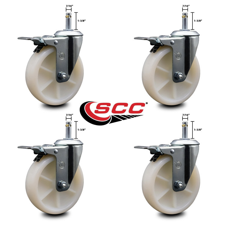 Service Caster Swivel Grip Ring Stem Caster | Wayfair