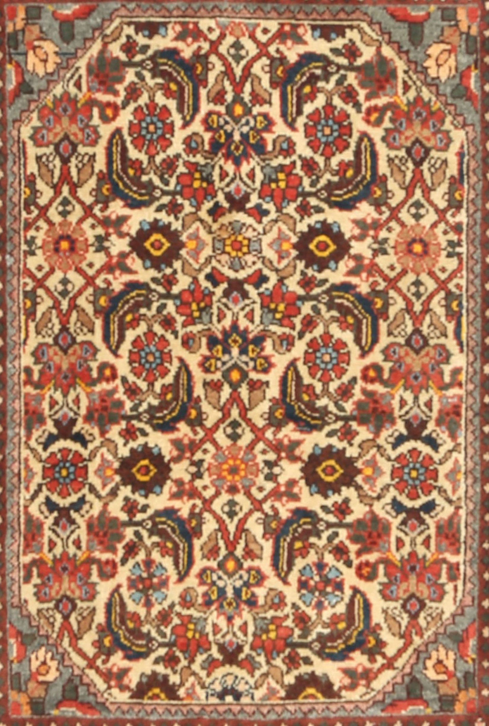 Astoria Grand Abberton Oriental Red/Beige/Green Area Rug | Wayfair