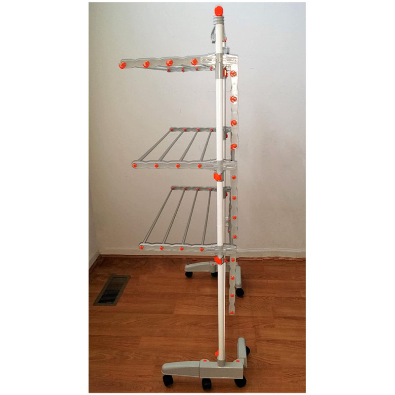 Rebrilliant Stainless Steel Rolling Drying Rack & Reviews | Wayfair