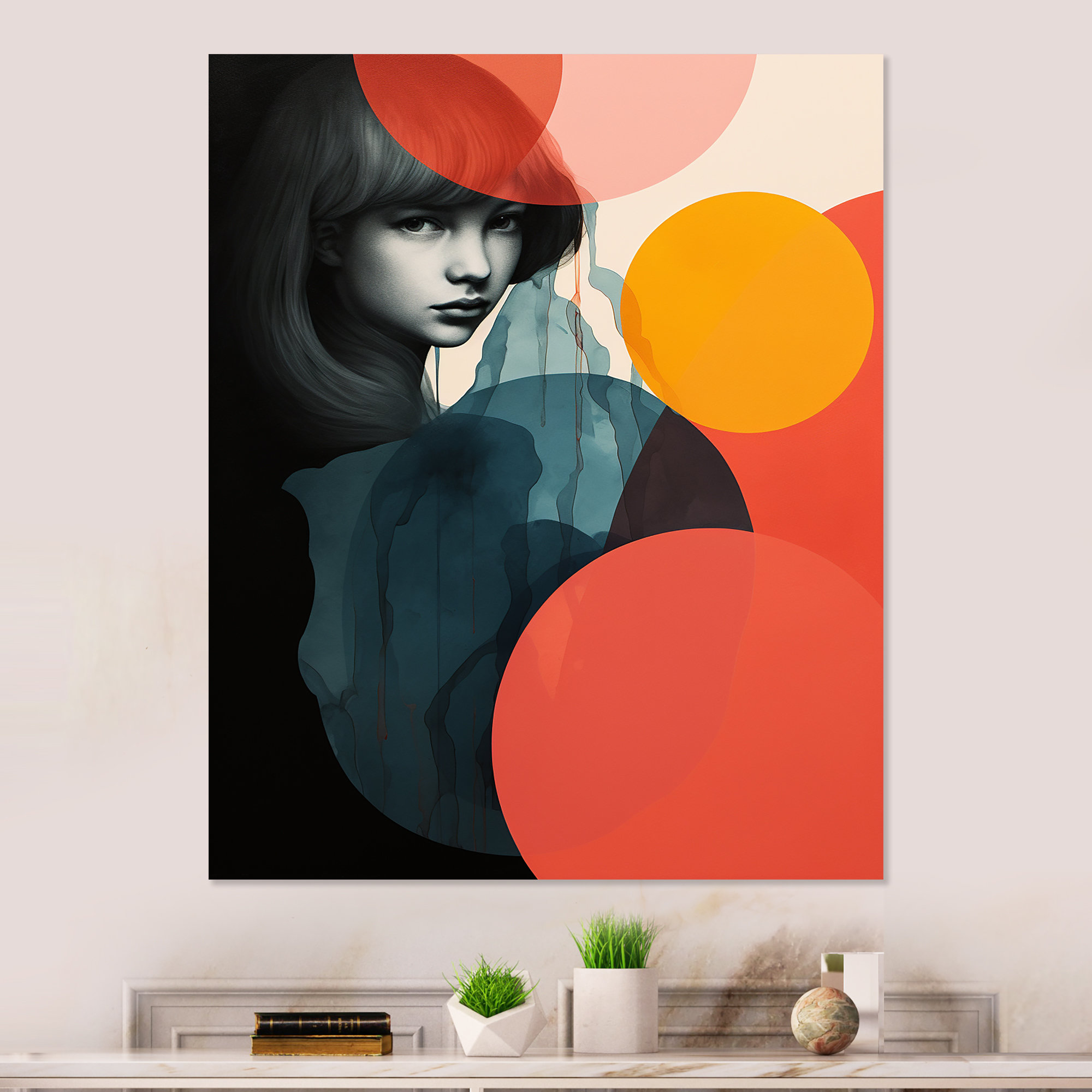 Ivy Bronx Woman Portait Collage Fusion Forms II - Abstract Collages ...