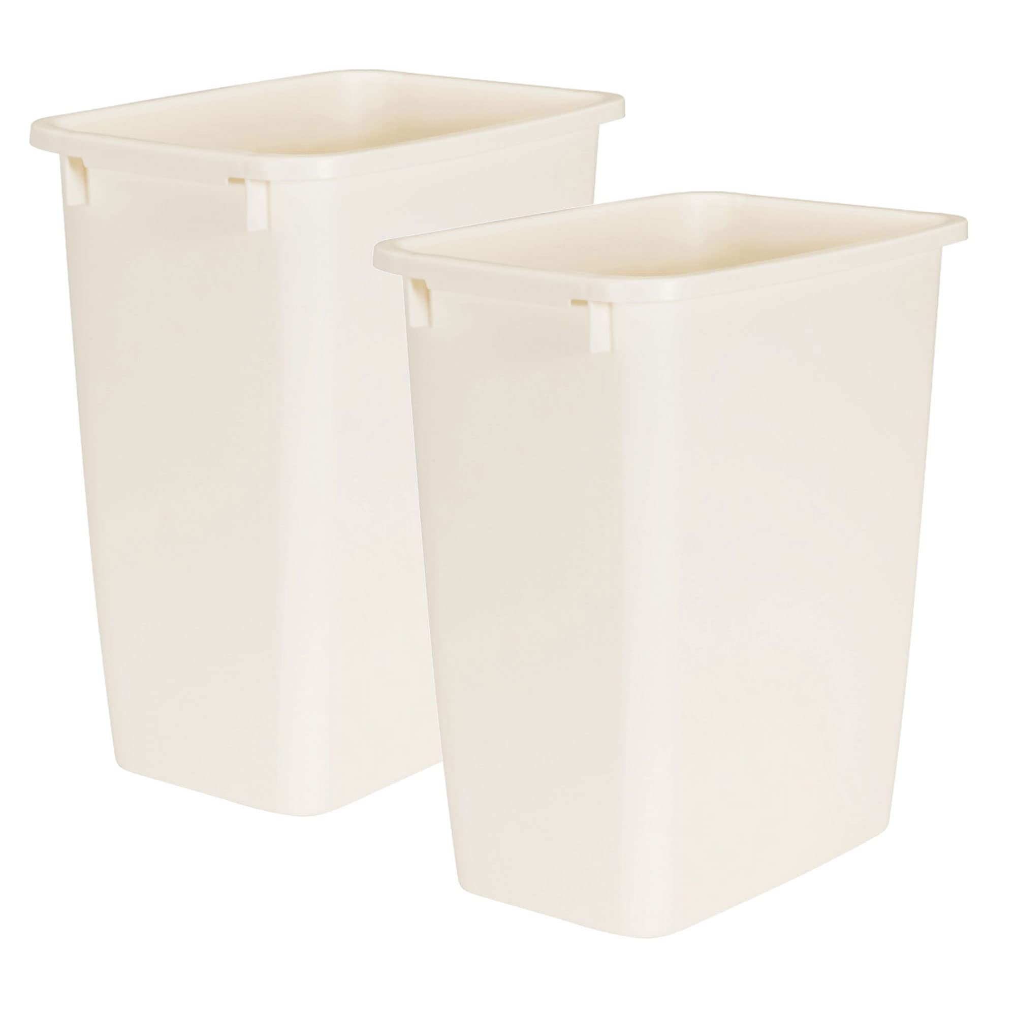 hongzhi 21 Quart Traditional Rectangular Plastic Open Wastebasket Trash ...