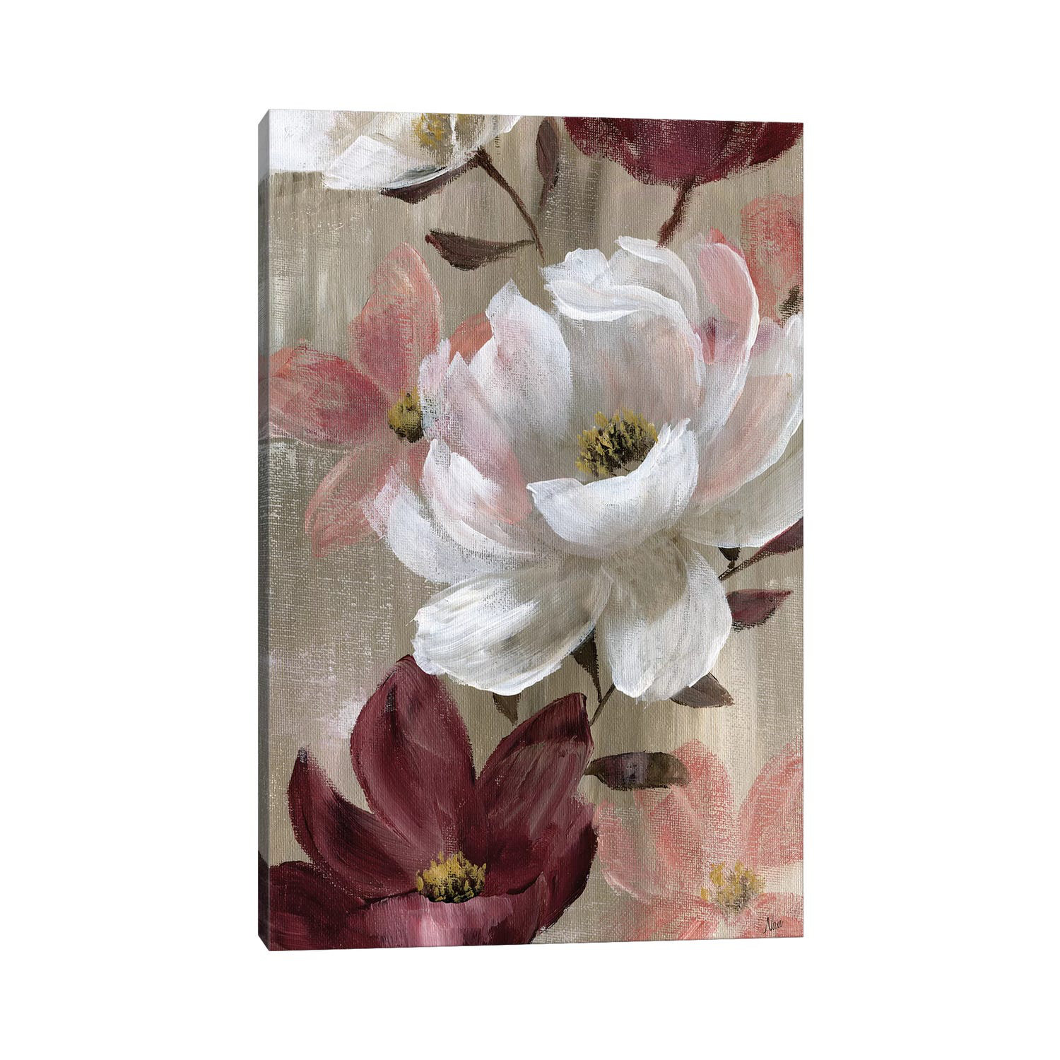 East Urban Home Transient Garden Reds II by Nan - Wrapped Canvas ...