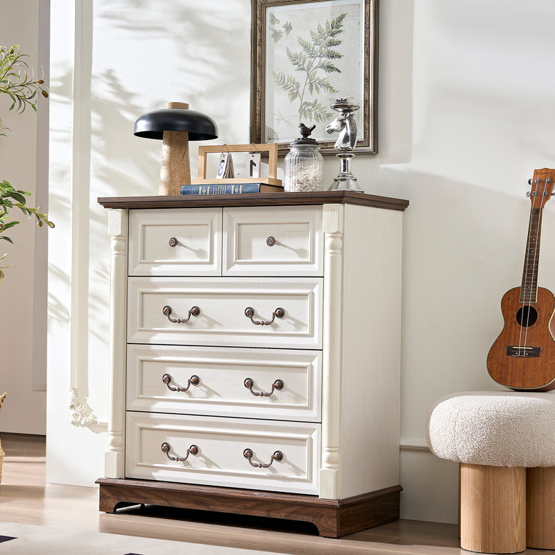 Ophelia & Co. Wooden Rustic Chest Of Drawers | Wayfair