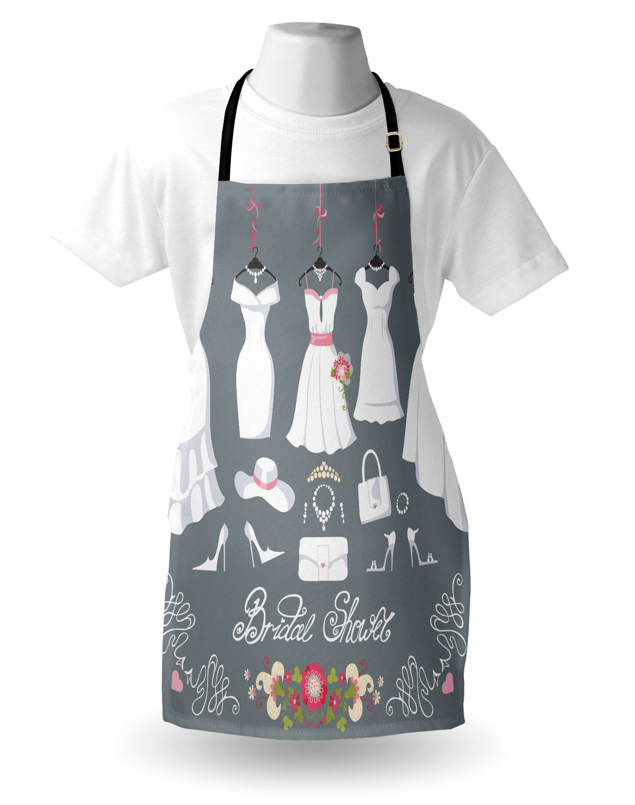 East Urban Home Dark Grey Apron Unisex, Fashion Wedding Dress, Adult ...