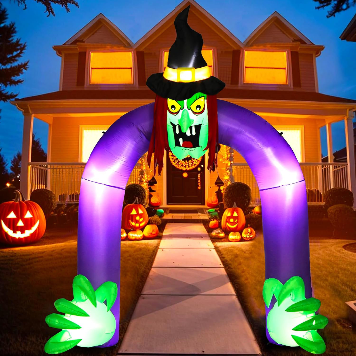 The Holiday Aisle® 10Ft Halloween Inflatables Archway Decorations ...