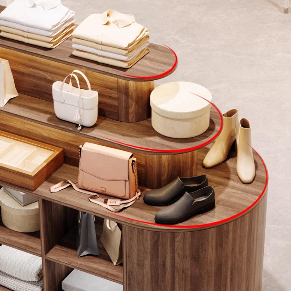 Artistic Soul XKX Premium Furniture Solid Wood Three-Tier Display Stand ...