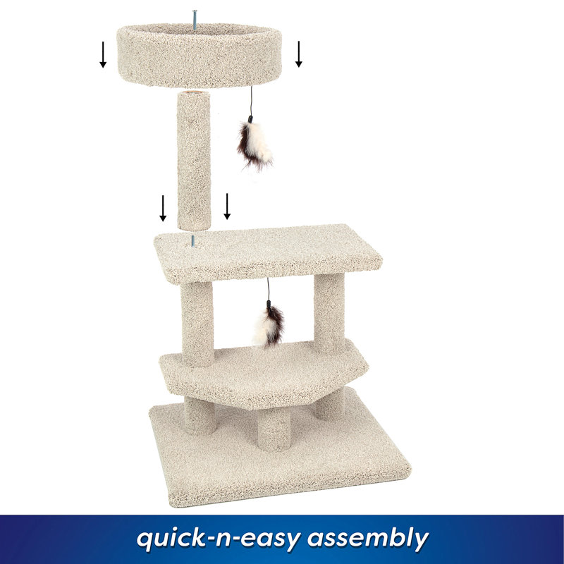 Ware Pet Products 40'' H Kitty-Quick Cat Tree | Wayfair