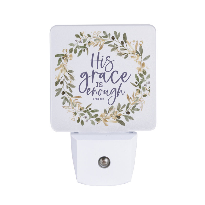 Dexsa His Grace Is Enough Night Light - LED Plug In Auto On/Off ...
