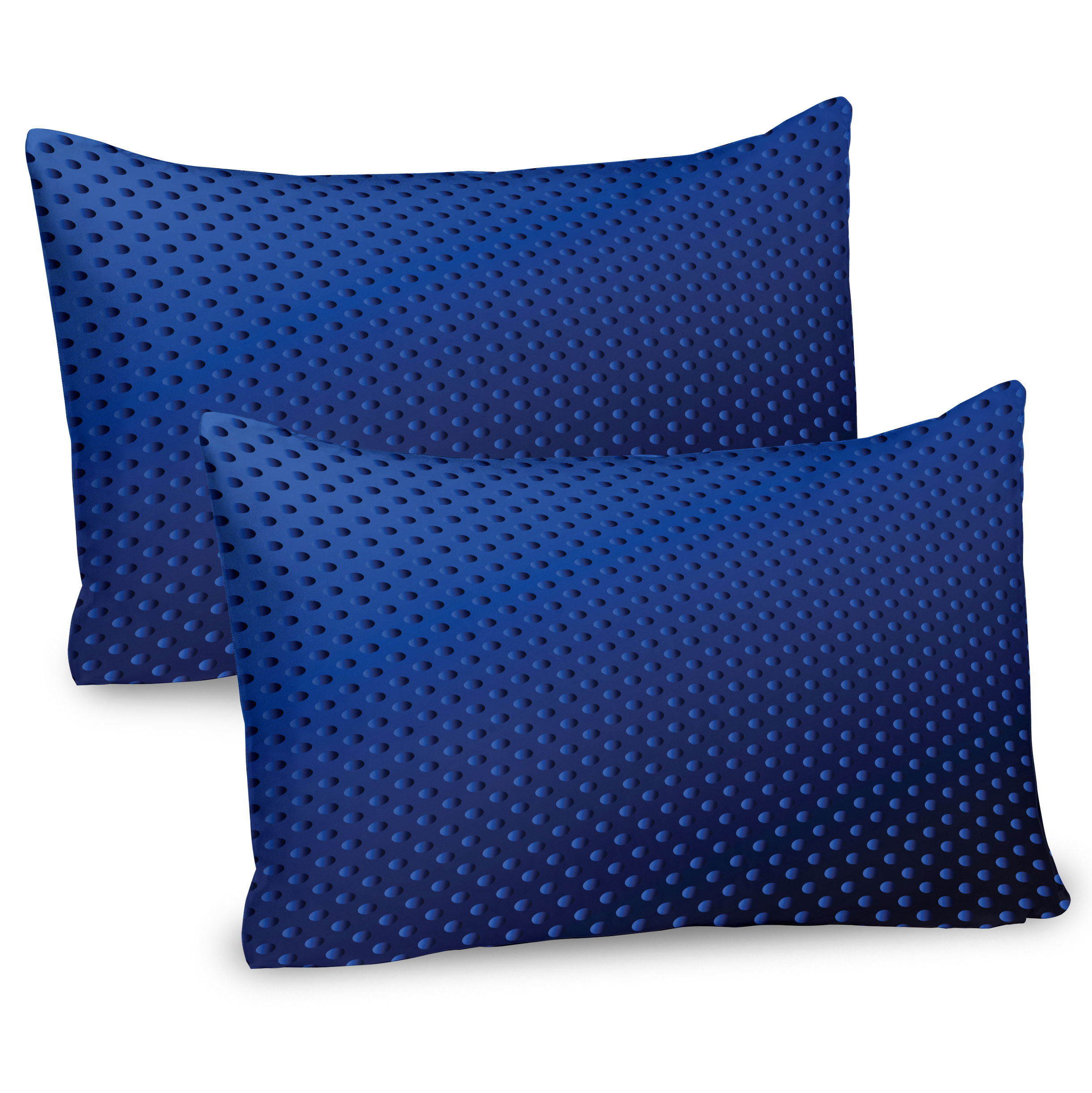 Ambesonne Dark Blue Pillow Sham 2 Pack Ombre Abstract Layout Royal Blue ...