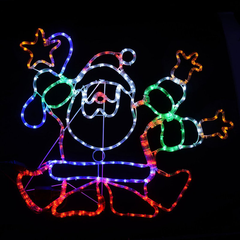 The Seasonal Aisle Animated Dancing Santa LED Lighted Display | Wayfair ...