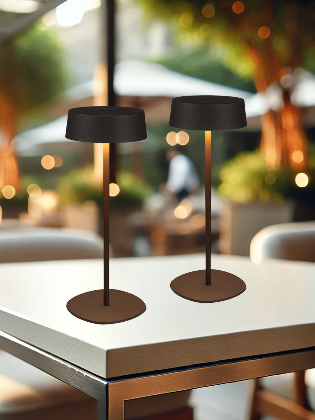 Ebern Designs LED Rechargeable Wireless Table Lamps, IP54, Touch ...