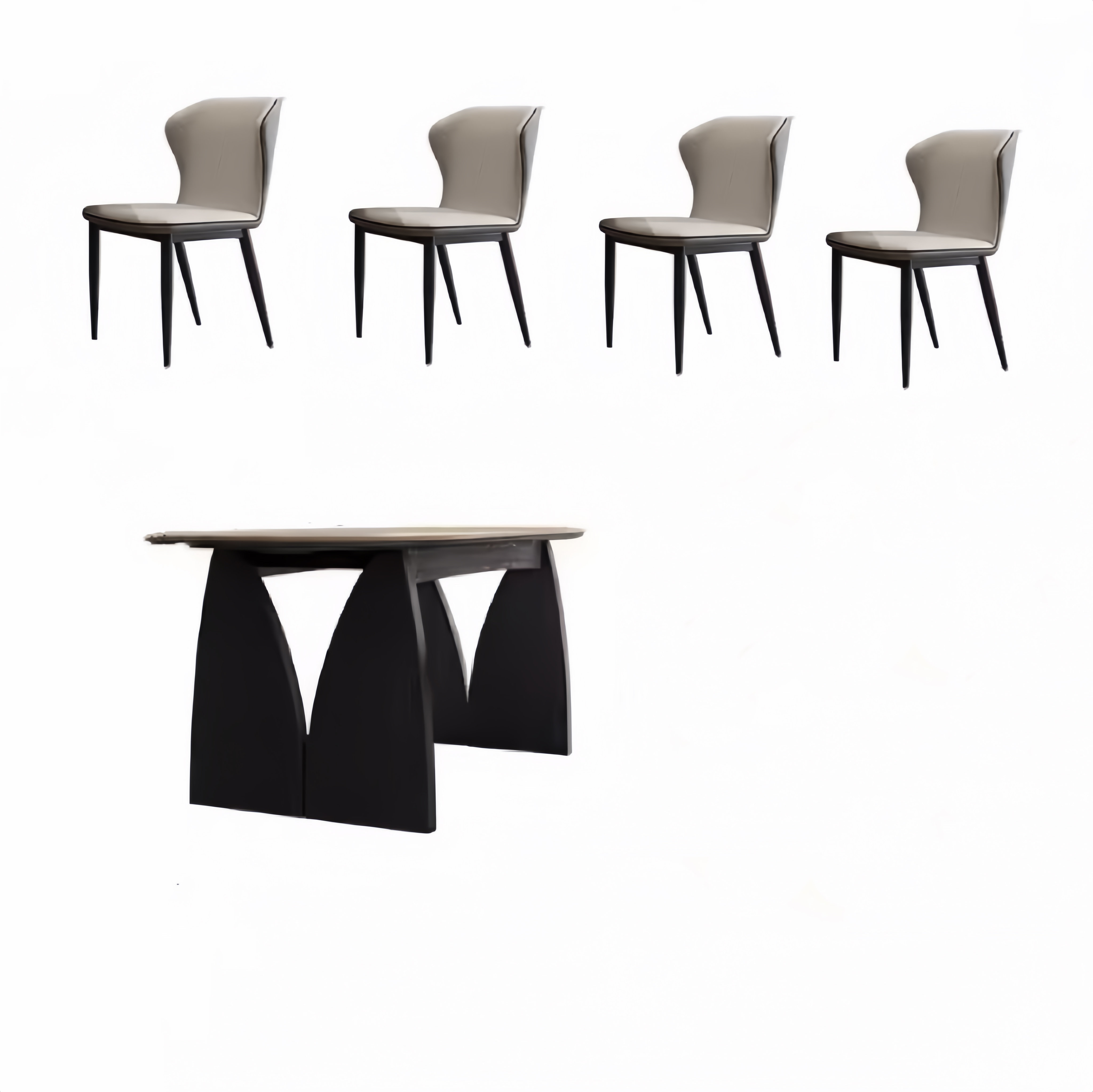 HomeLuxea Cave rock solid wood table and chair combination | Wayfair