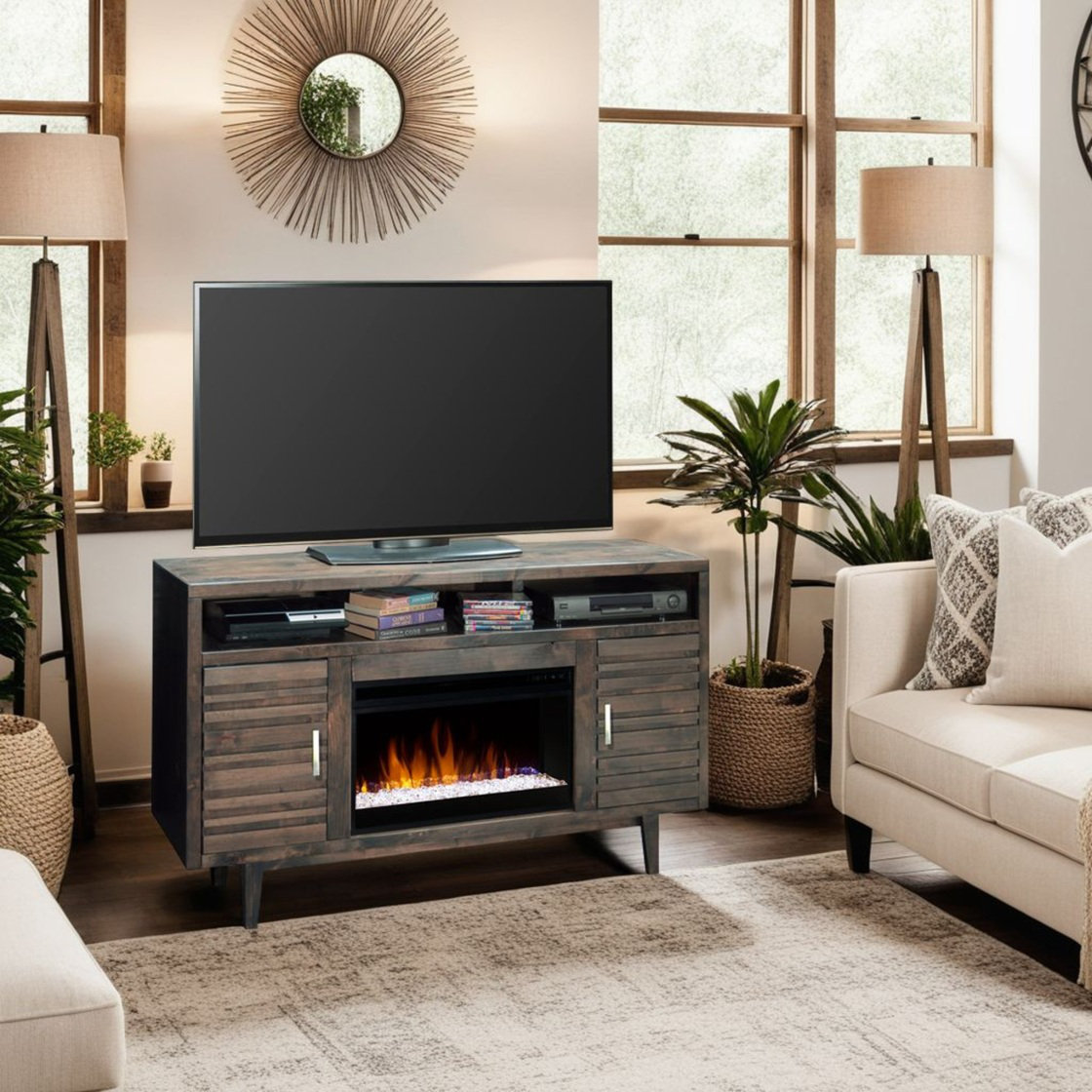 17 Stories 61 Inch Electric Fireplace TV Console For Tvs Up To 70 ...