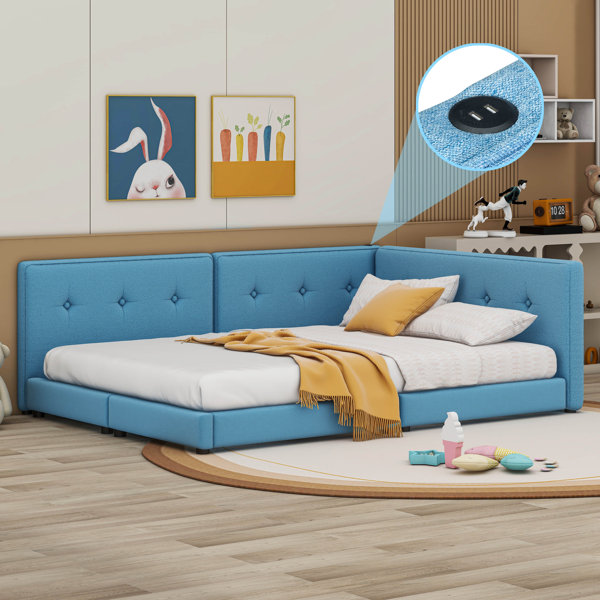 Cosmic Upholstered Platform Bed with USB Ports | Wayfair