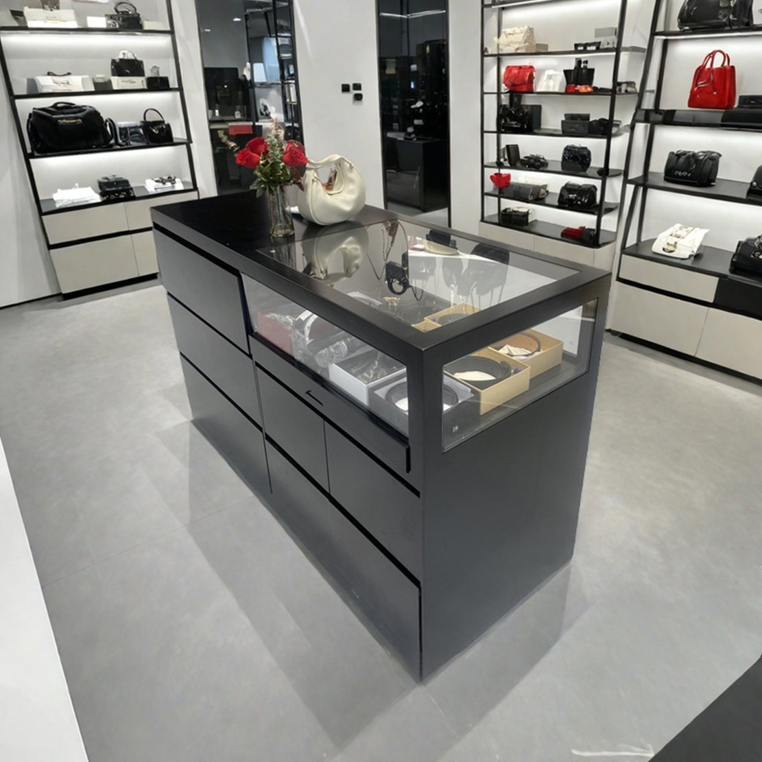 RESROS Clothing store center island display cabinet | Wayfair