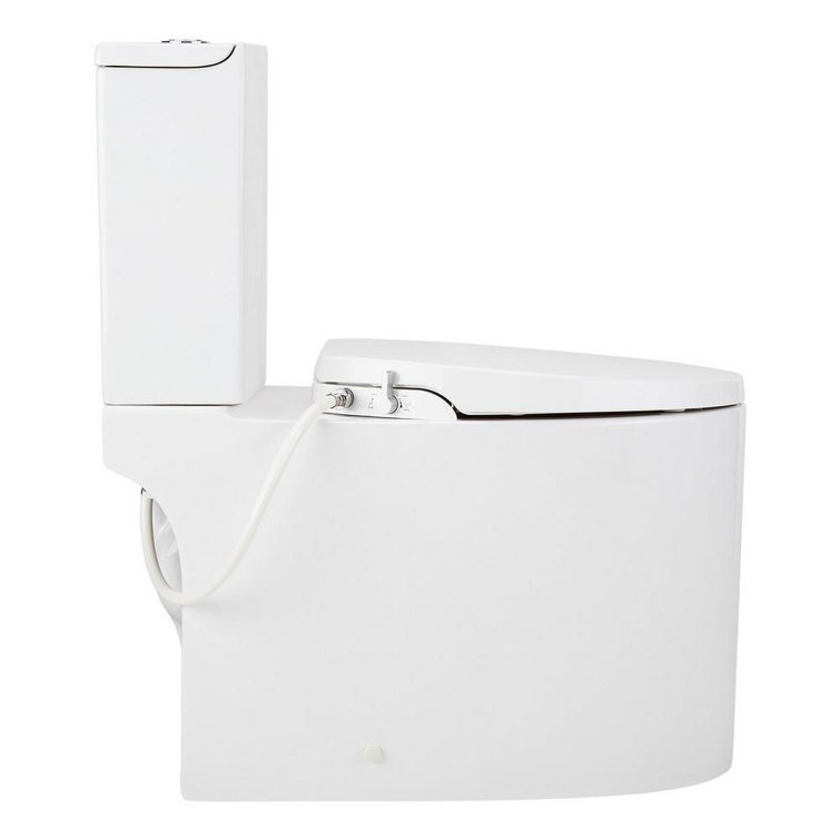 Signature Hardware Kerrick 1.1 / 1.6 GPF Dual Flush Two Piece Elongated ...