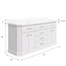 Willa Arlo™ Interiors Bruning 72" Carrara Quartz Countertop Bath Vanity ...