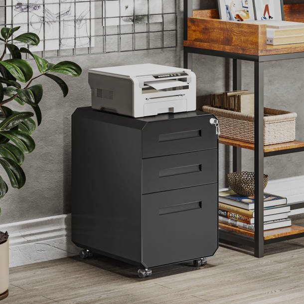 Inbox Zero Metal Stackable Monitor Stand with Drawers & Reviews | Wayfair