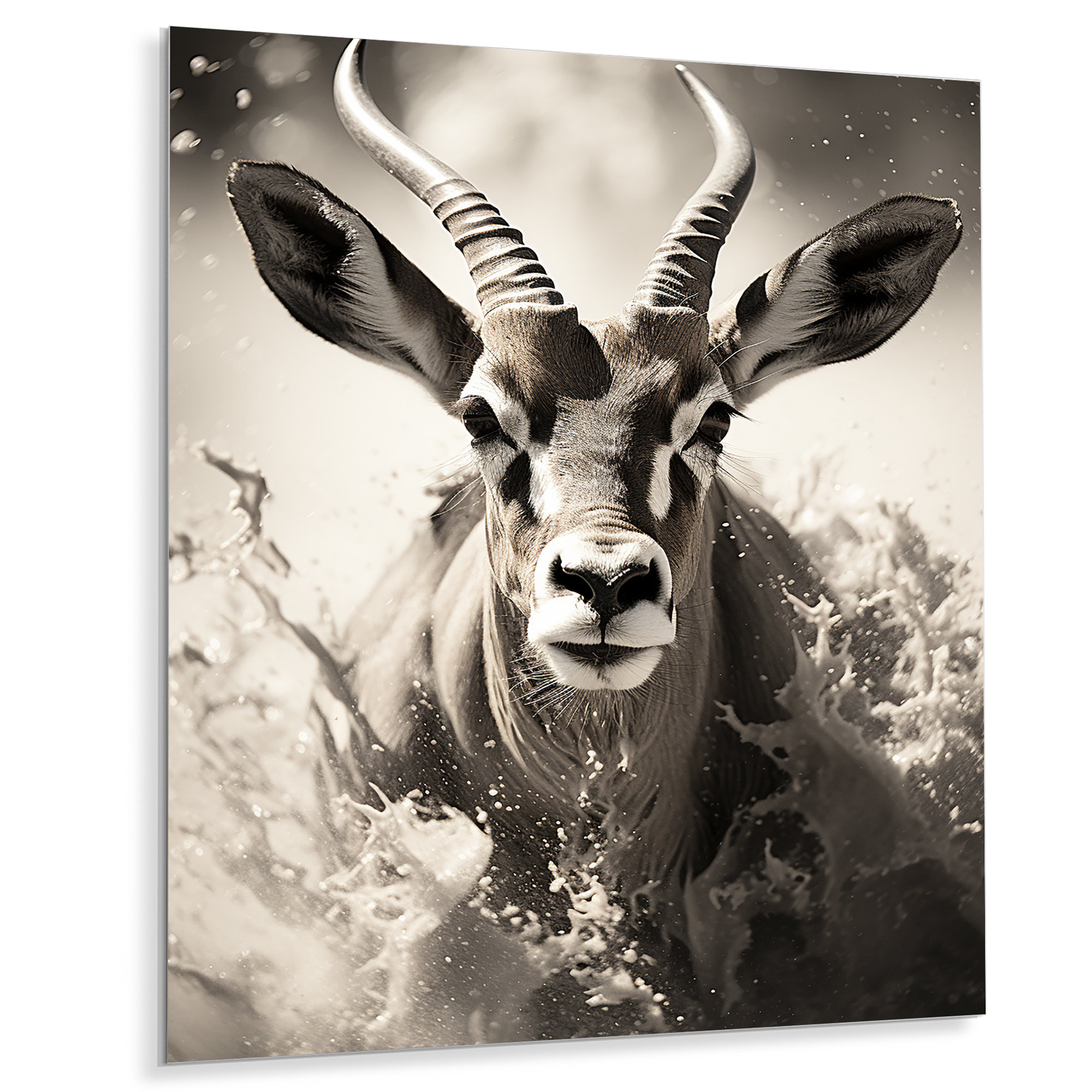 Millwood Pines Africa Antelopes Graceful Leap - African Metal Wall ...