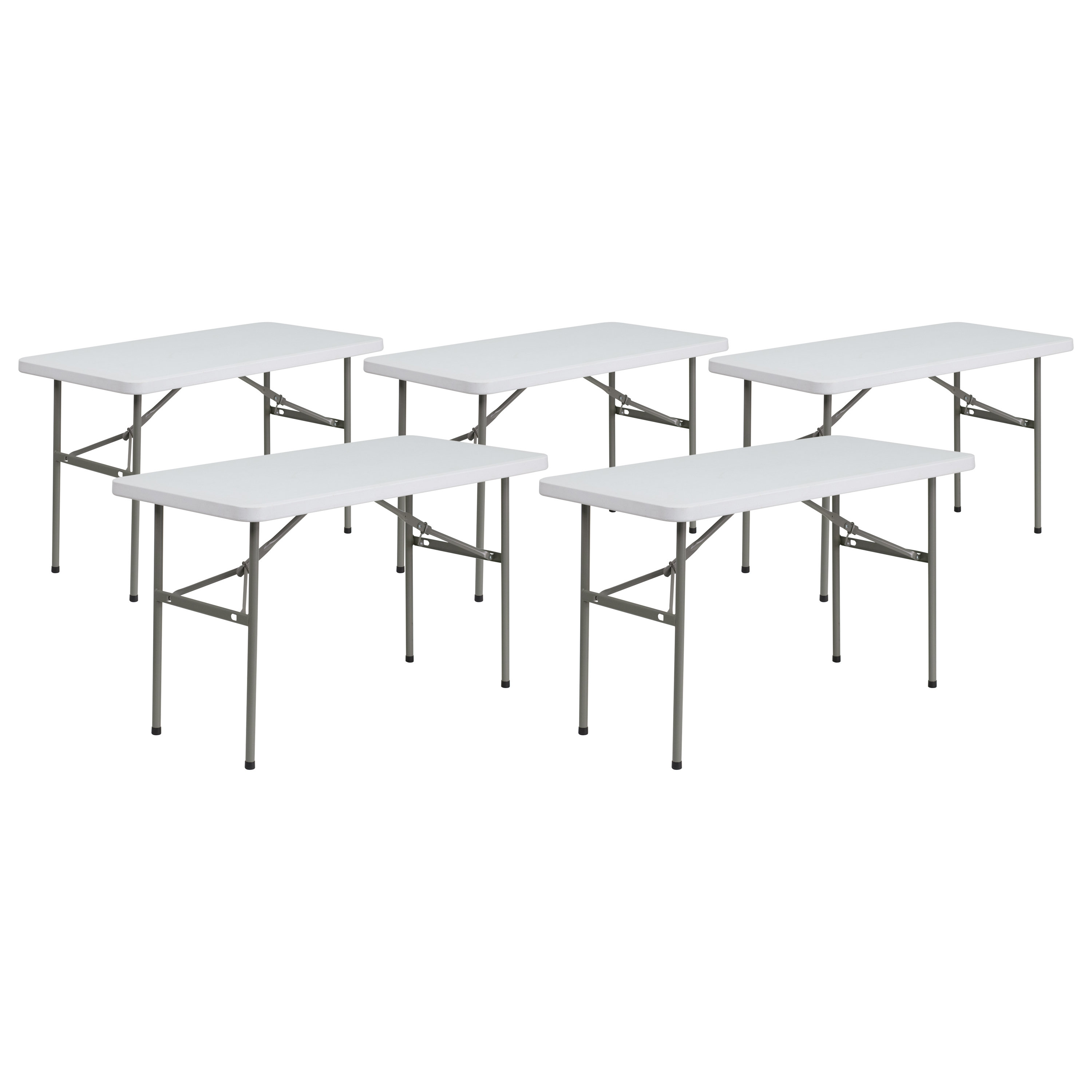 Flash Furniture Noah 4-Foot Plastic Folding Tables - Banquet / Event ...