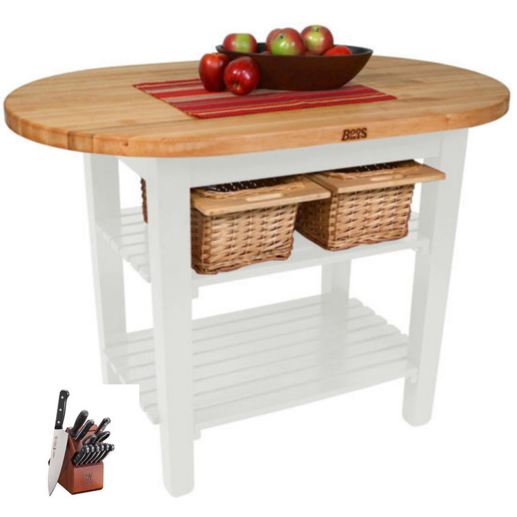 John Boos Butcher Blocks Solid Wood Prep Table | Wayfair