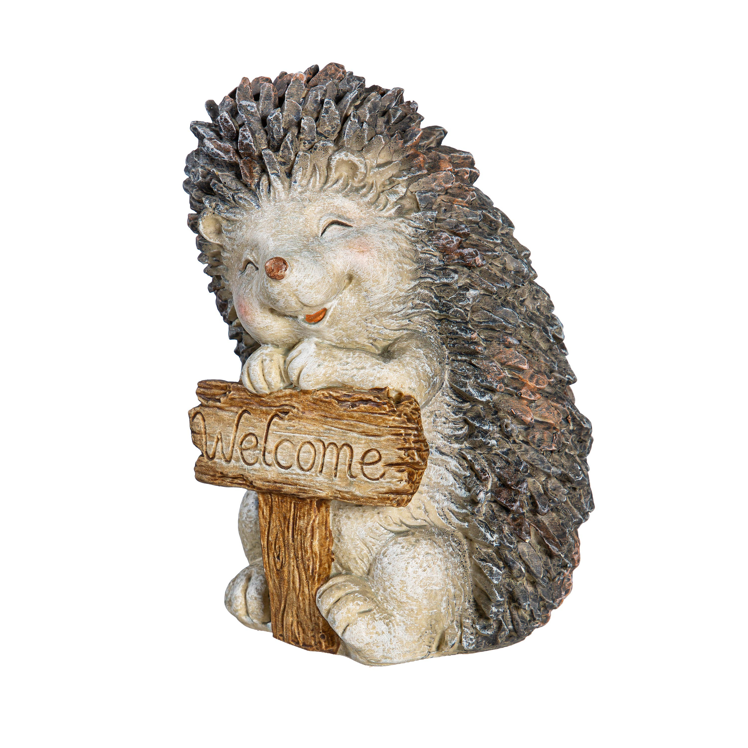 Ophelia & Co. Resin Welcoming Hedgehog Statue, 7"H | Wayfair