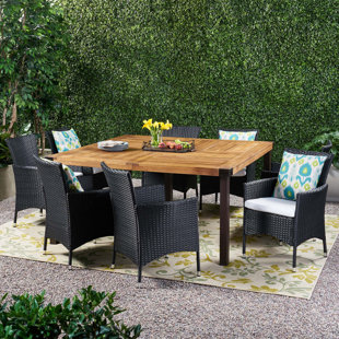 Eight Person Wicker & Rattan Patio Dining Sets You'll Love | Wayfair