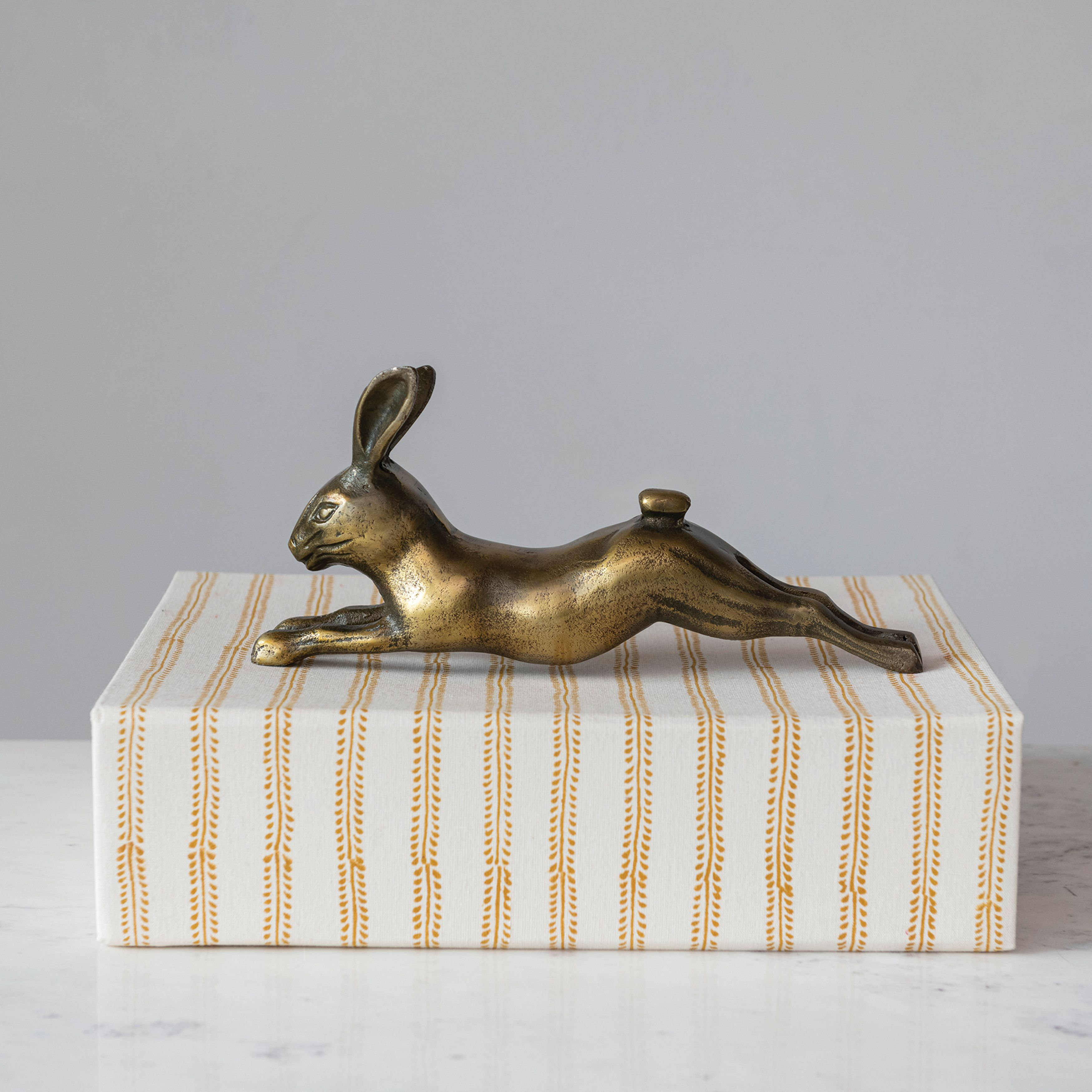 August Grove® Decorative Embossed Aluminum Rabbit | Wayfair