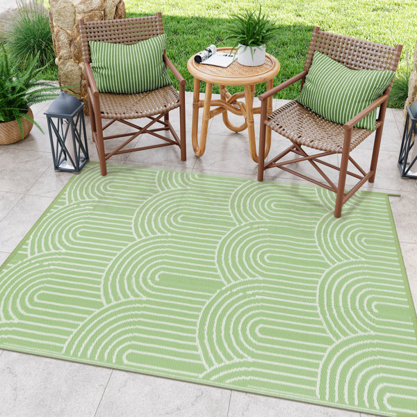 George Oliver Botho Outdoor Rug Patio Waterproof Reversible Camping ...
