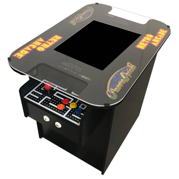 Suncoast Arcade Cocktail Arcade Machine with 19" Monitor and 60 Retro ...