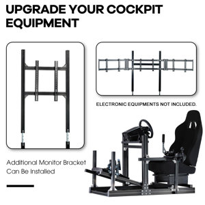 Anman Aluminum F1 Racing Simulator CockpitFit Logitech G29 Thrustmaster ...