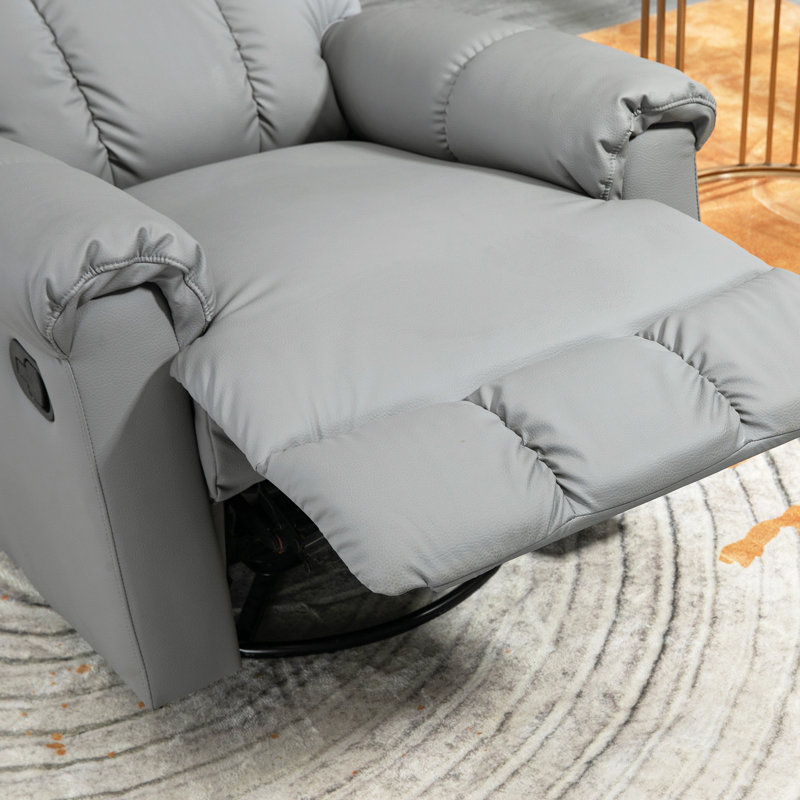 Latitude Run® Rocker Recliner Chair With Overstuffed Back And Seat ...