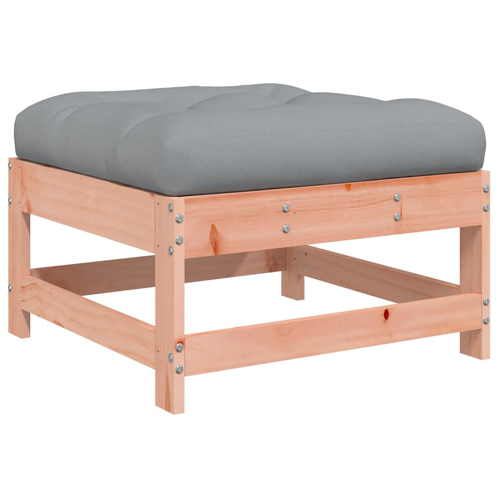 VidaXL Mancias Outdoor Solid Wood Ottoman with Cushion | Wayfair