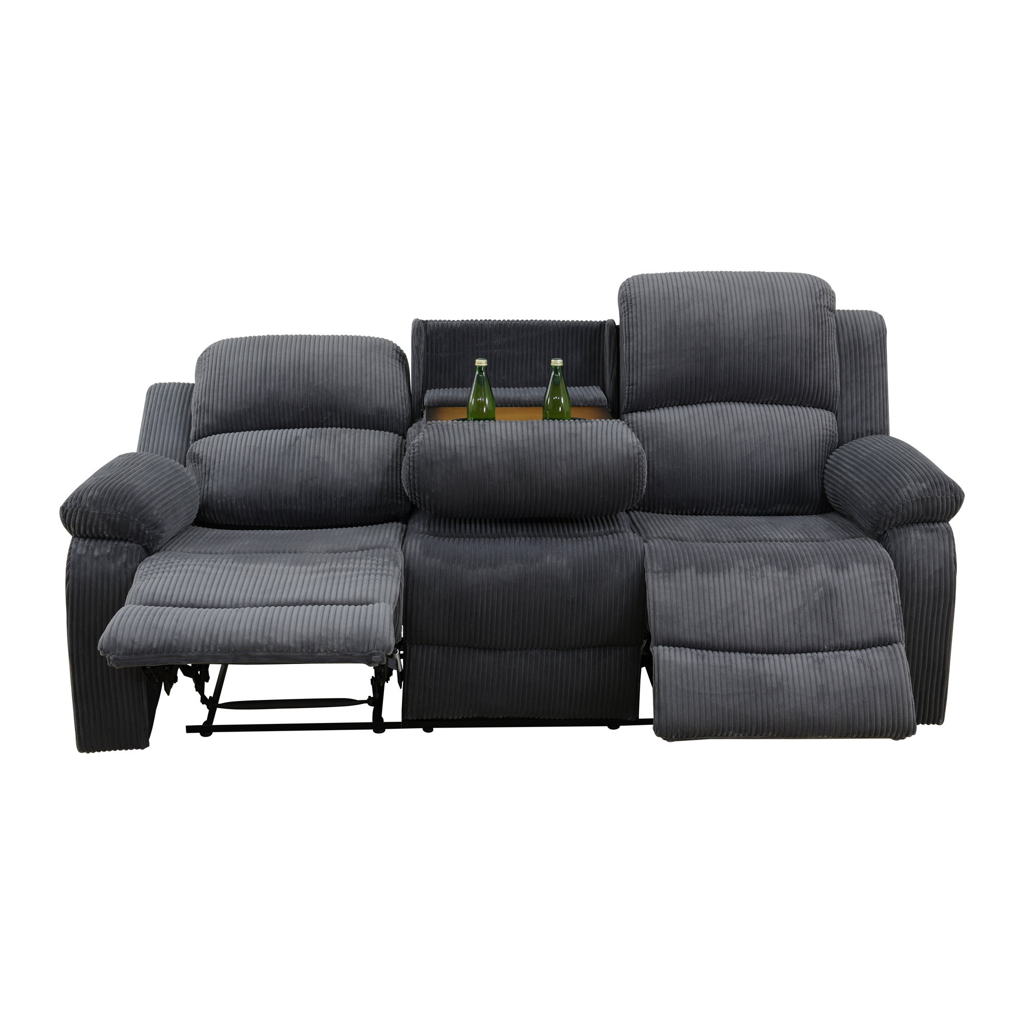 Mercer41 82" Pineapple Velvet Split-Back Sofa With Console | Wayfair