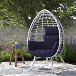 Brayden Studio® Landers Patio Chair with Cushion & Reviews | Wayfair