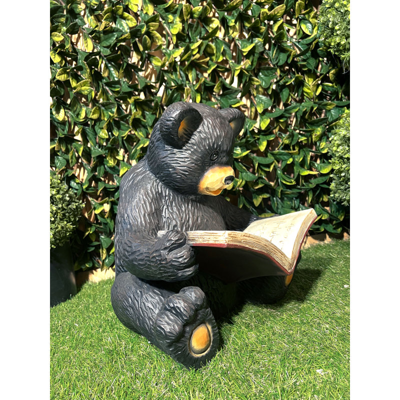 Hi-Line Gift Ltd. Bear Cub Reading a Book | Wayfair