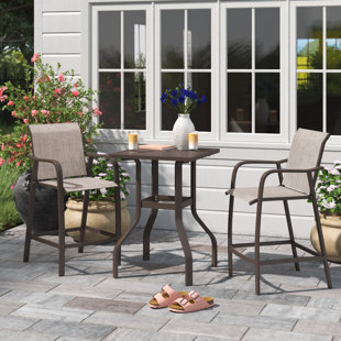 Metal Small Patio Bistro Sets You'll Love | Wayfair
