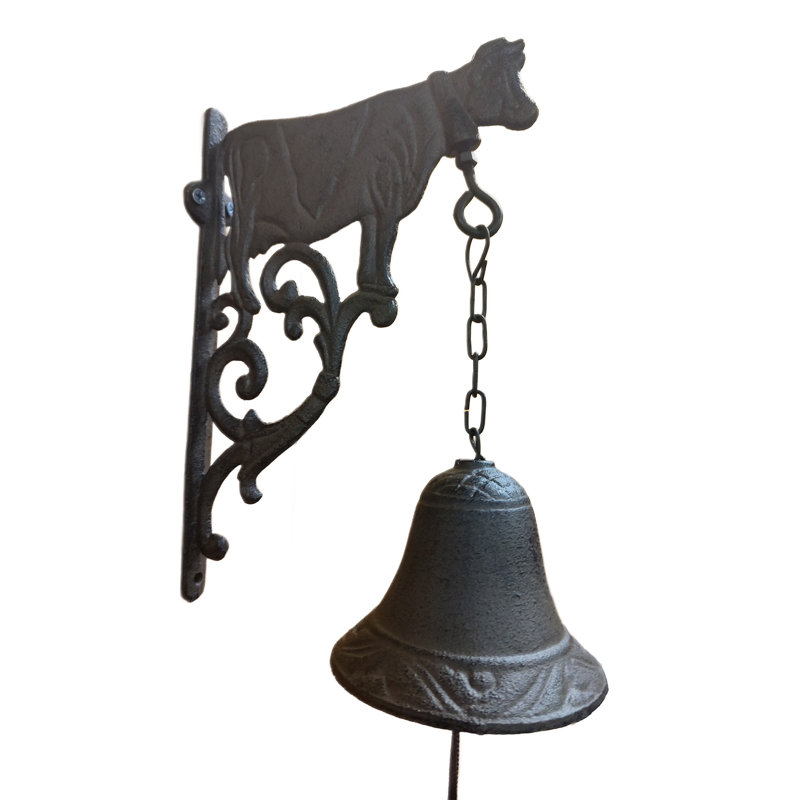 August Grove® Cast Iron Decorative Dinner Hanging Bell | Wayfair