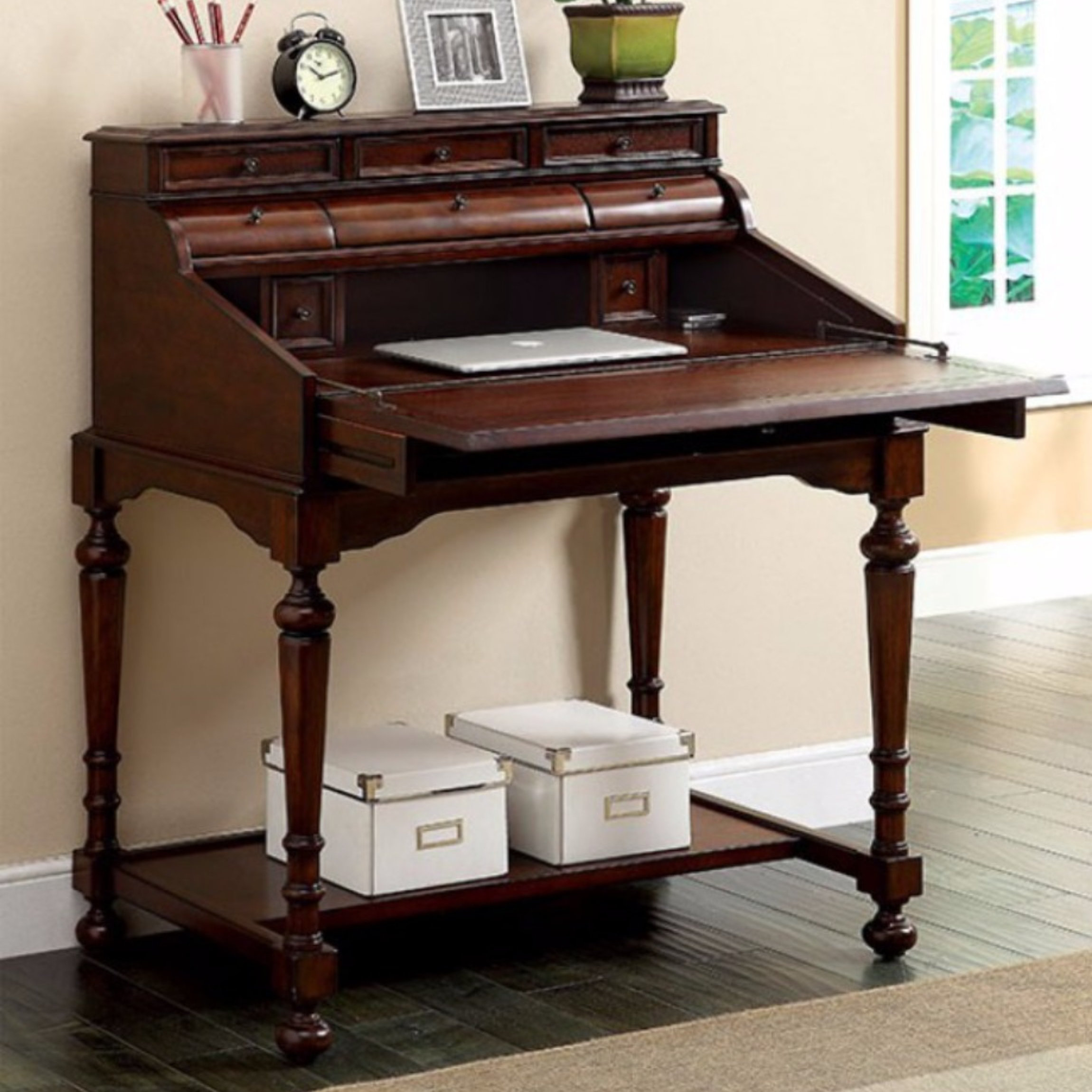 Darby Home Co Candyce Multiple Drawer Secretary Desk & Reviews ...