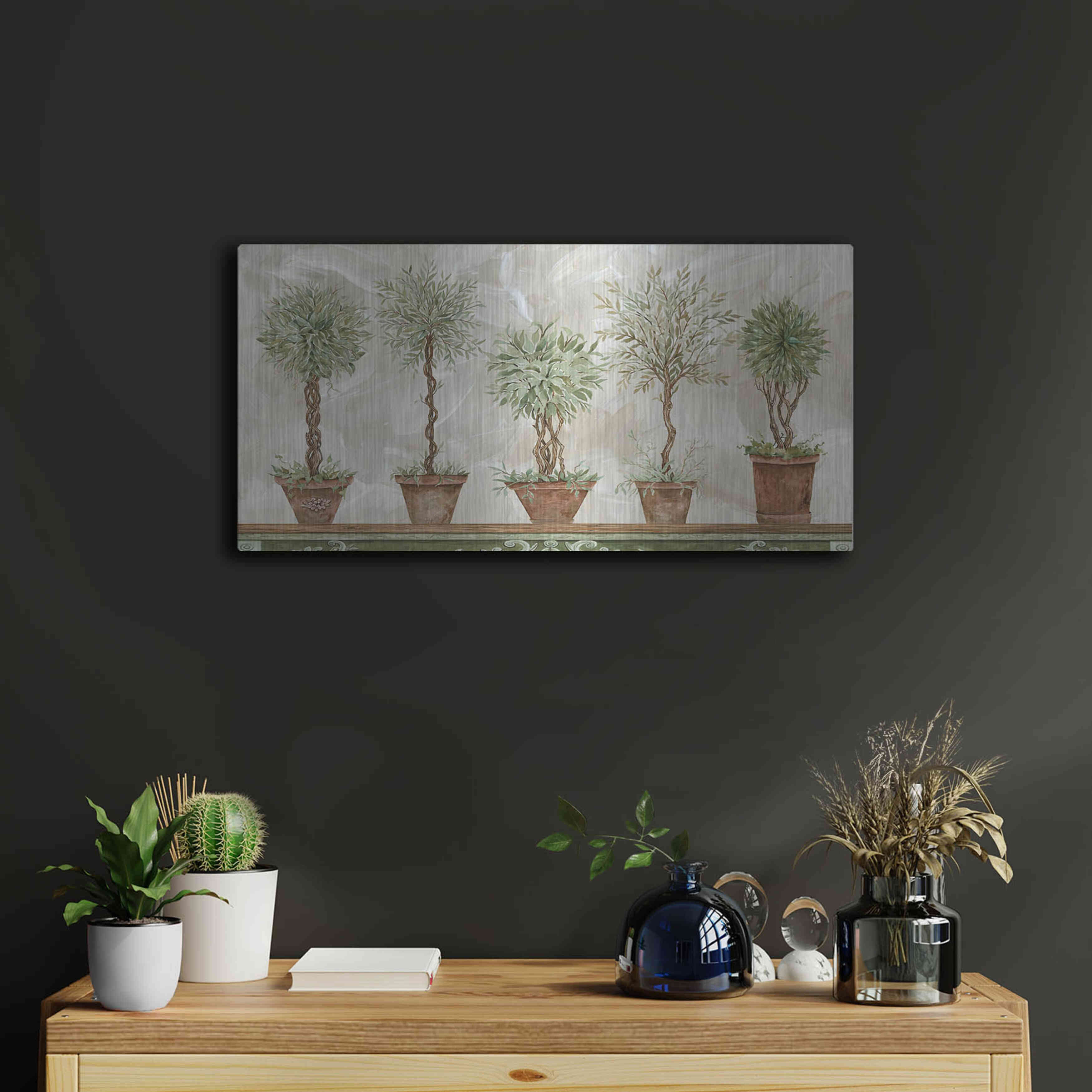 August Grove® " Topiaries In A Row " by Cindy Jacobs | Wayfair