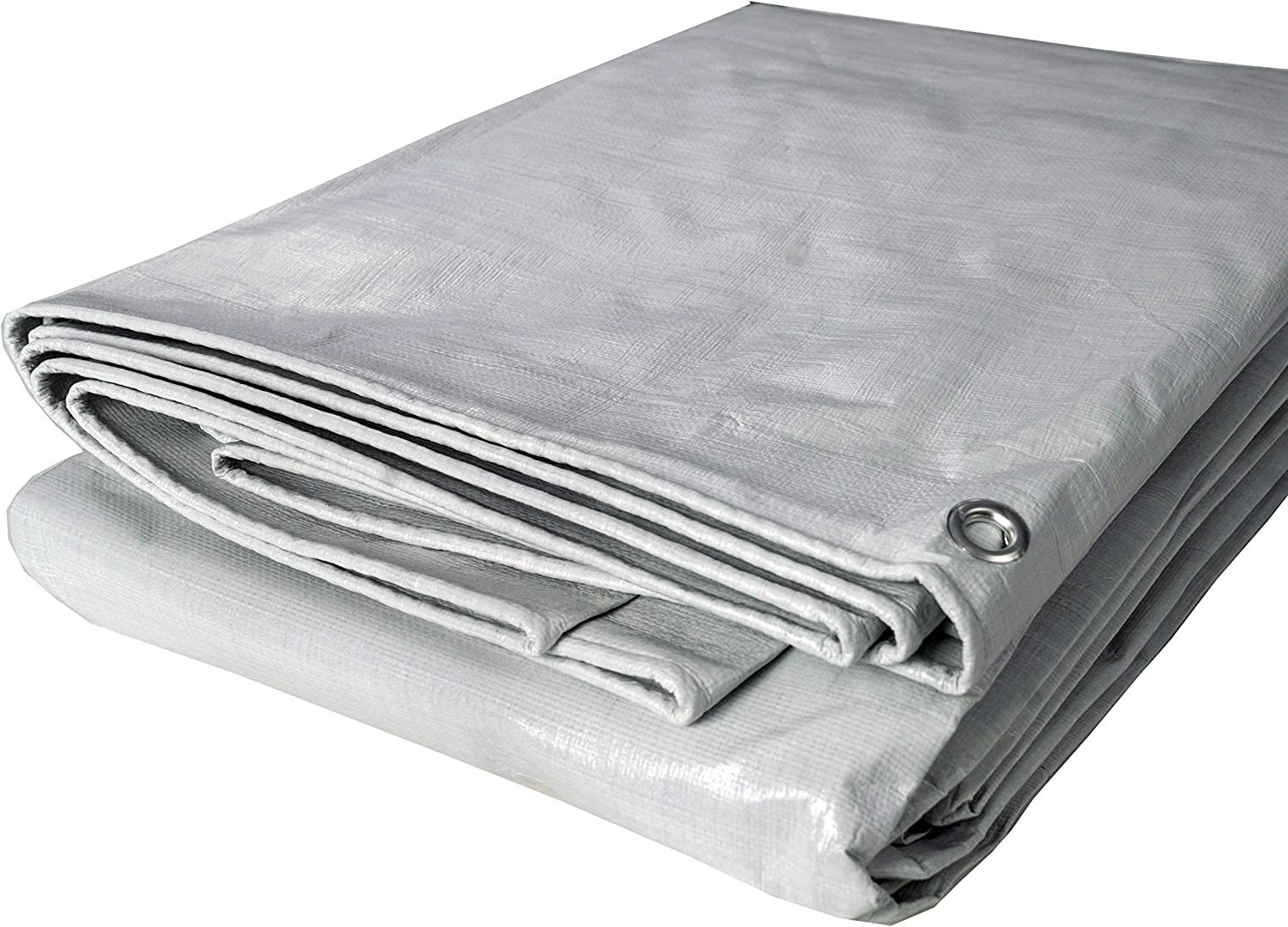 HydraTarp Heavy Duty Waterproof Tarp - 16 Mil Thick 12x16 - White ...