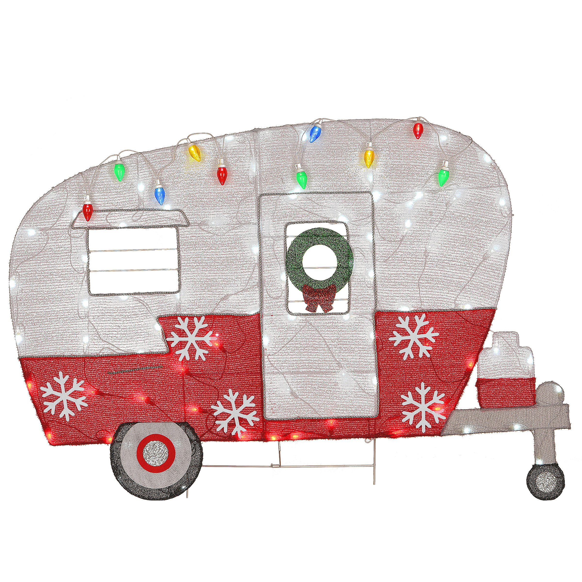 The Holiday Aisle® 32" Pre-Lit Christmas Camper & Reviews | Wayfair