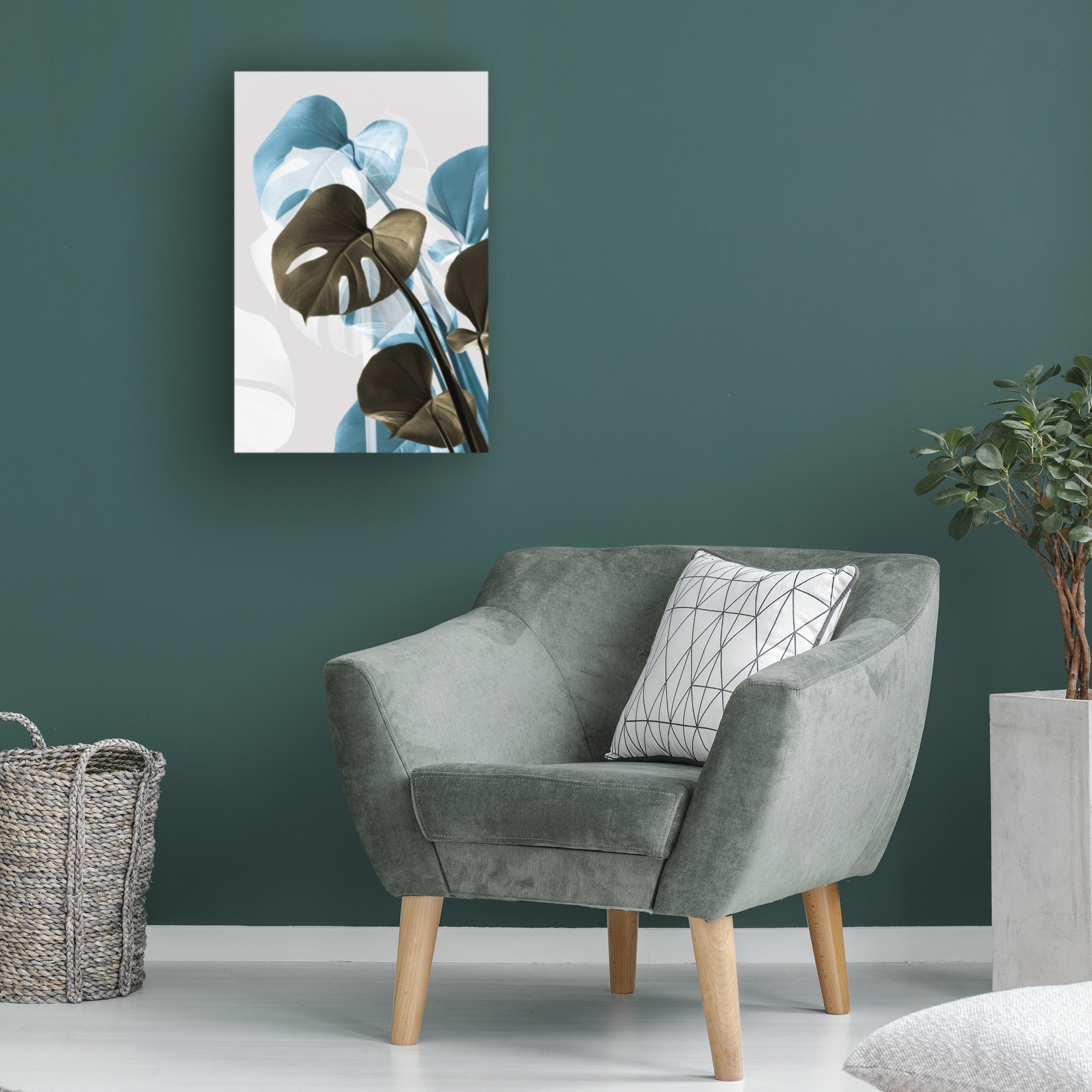 Ebern Designs Bolog Pictufy Studio Monstera Creative 13 Canvas Art ...